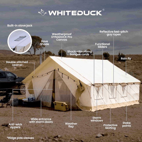 Hunting & Outfitter Tents – Canvas, 4 Season & Stove Jack Ready